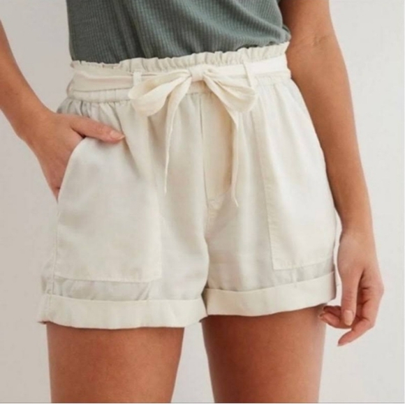 aerie | Shorts | Aerie Paperbag Tie Belt Shorts | Poshmark